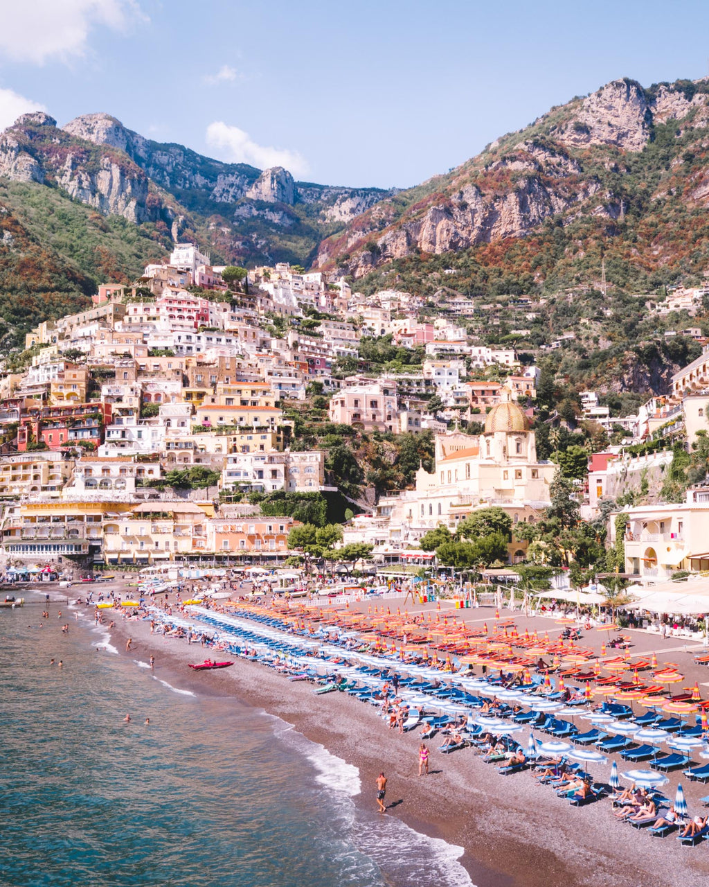Positano Wall Print - Coastal Aerial Photography – Salty Wings