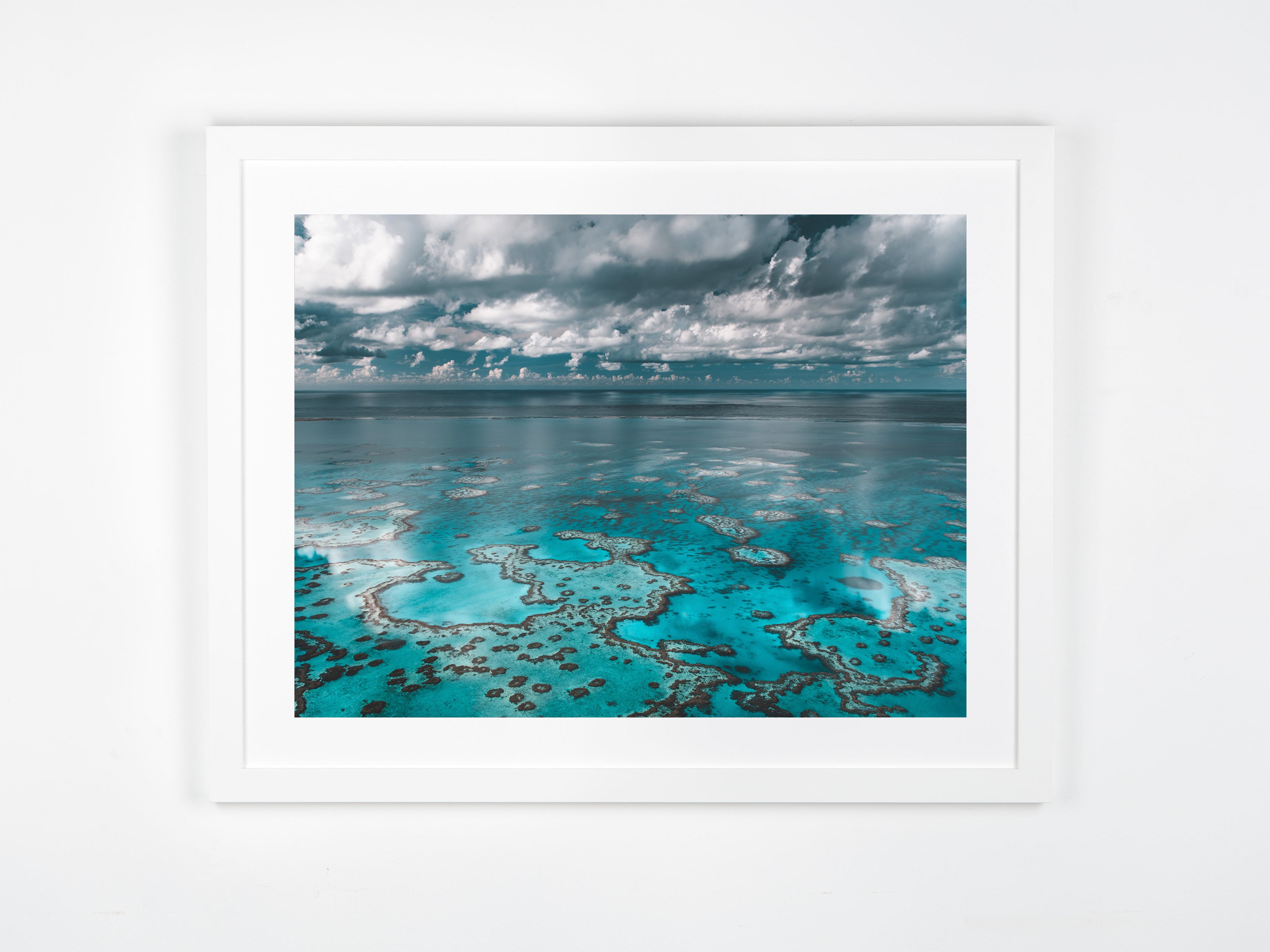 Great Barrier Reef Wall Print - Aerial Coastal Photography – Salty Wings