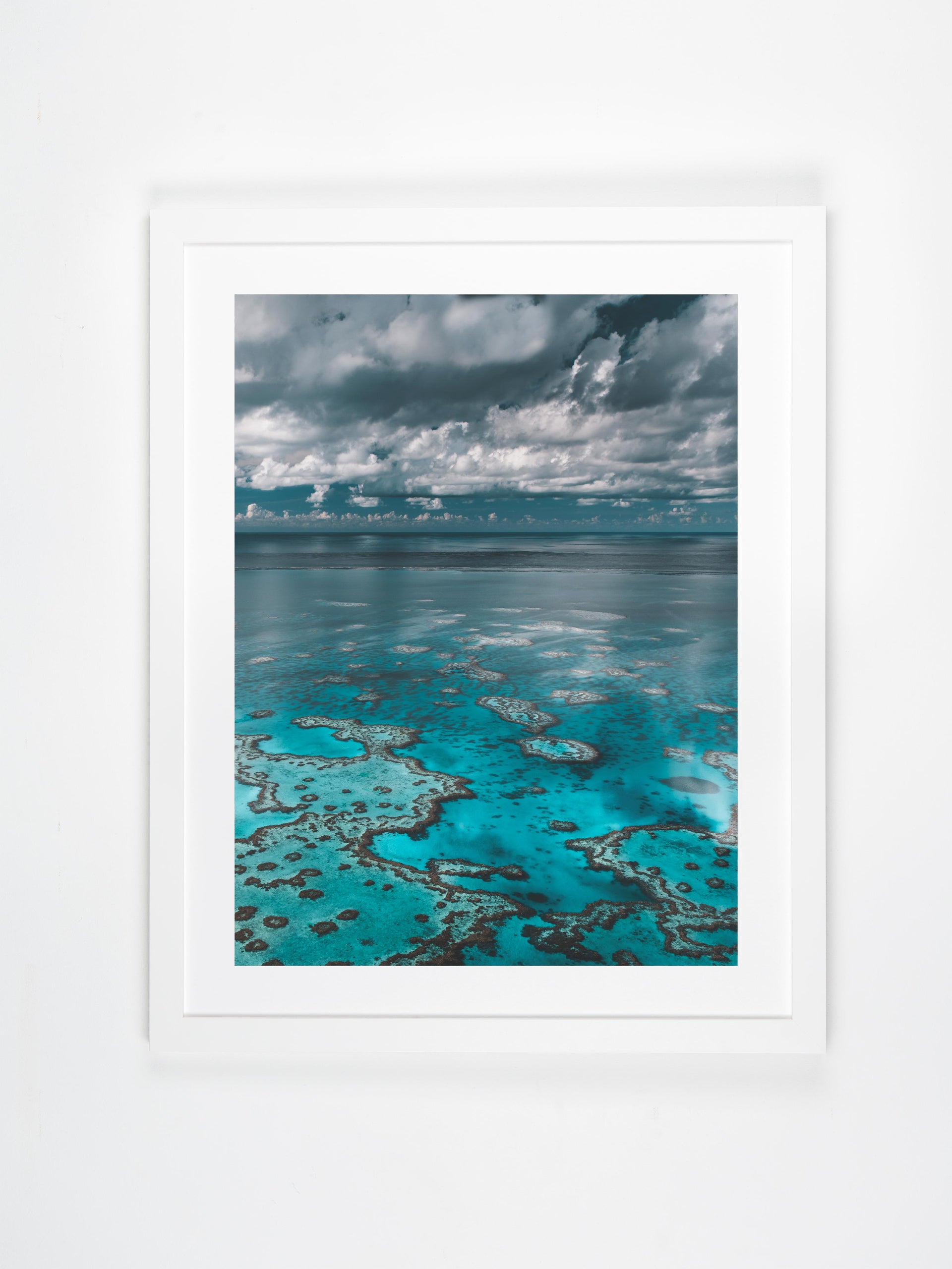 Great Barrier Reef Wall Print - Aerial Coastal Photography – Salty Wings