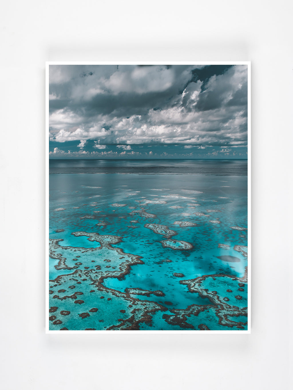 Great Barrier Reef Wall Print - Aerial Coastal Photography – Salty Wings